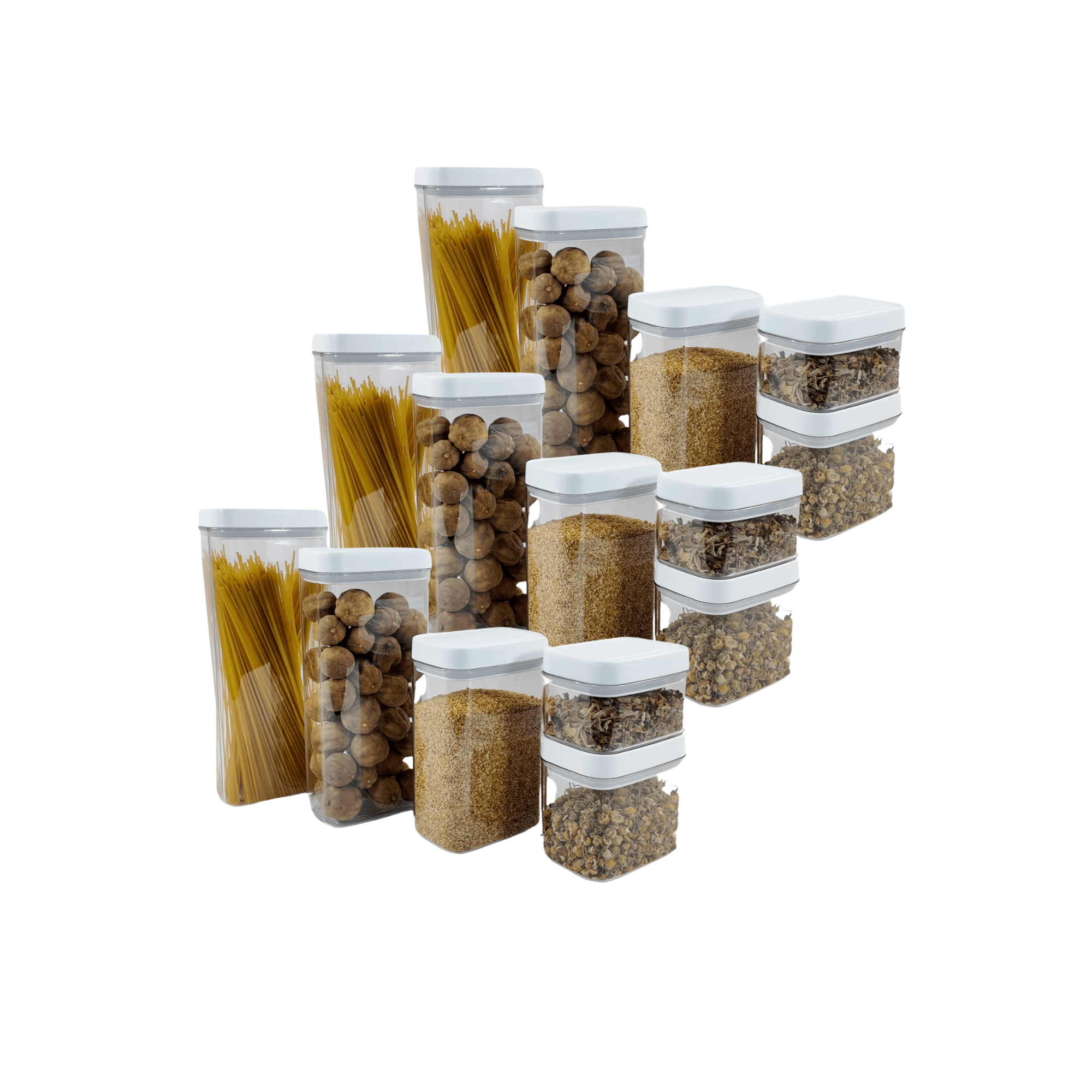 White Airtight Container – 15 Pack – Imperial Glass and Timber