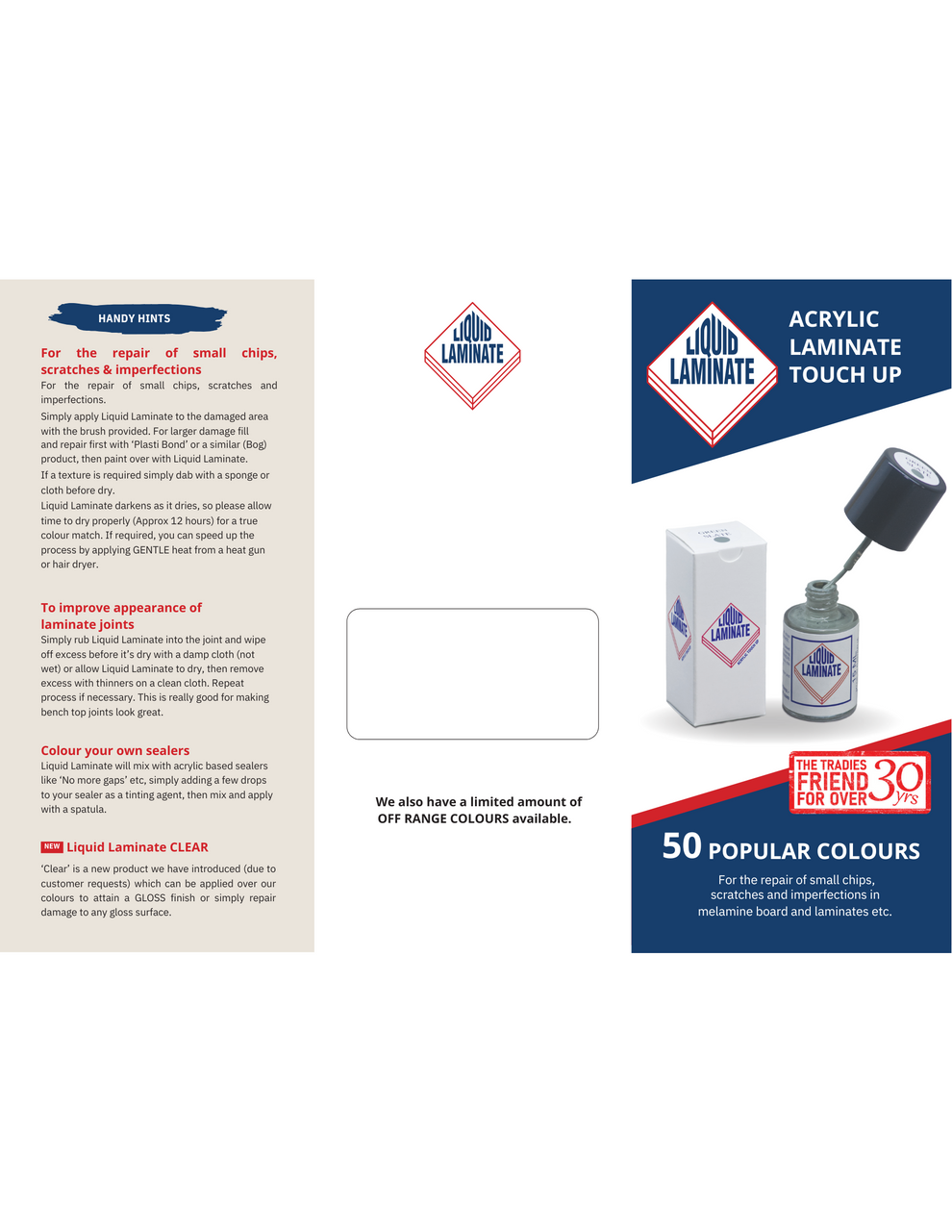 LIQUID LAMINATE REPAIR | PILLAR BOX RED |15ML| Imperial Glass & Timber – Imperial Glass and Timber