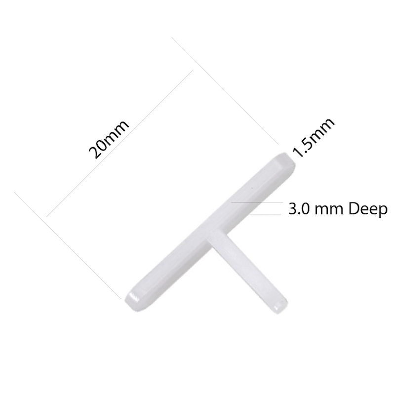 Tile T Shape Spacers | Imperial Glass and Timber