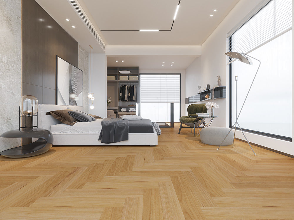 Australian Blackbutt | Herringbone Hybrid Flooring 9mm | 100% ...