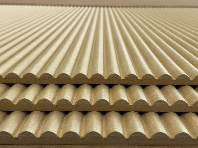 Ribbed MDF Panels 18mm | Custom MDF Panels | Imperial Glass and Timber